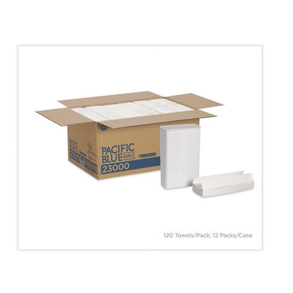 Pacific Blue Select C-Fold Paper Towels, 2-Ply, 10.1 x 12.7, White, 120 ...