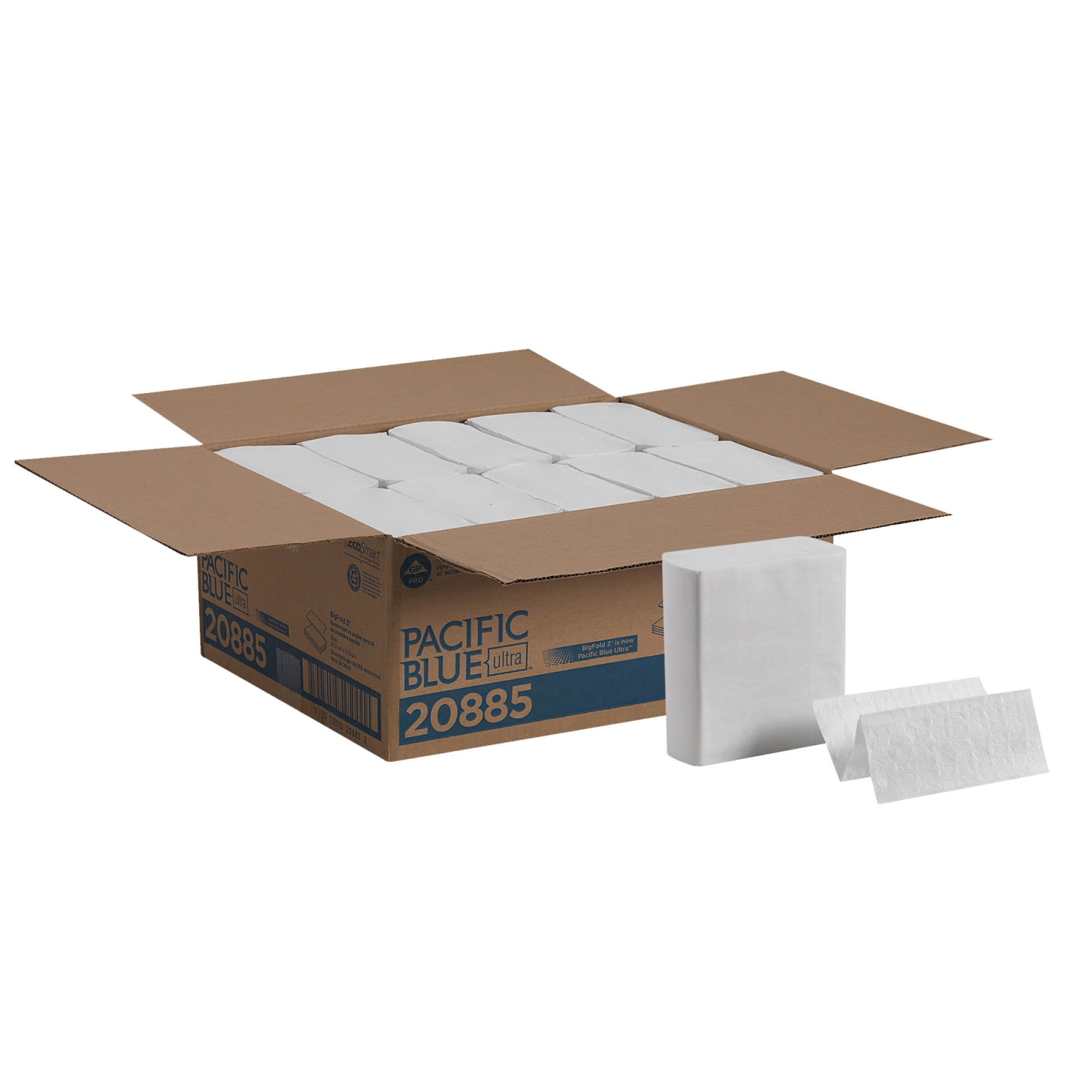 Pacific Blue Ultra¬Æ Z-Fold Paper Towels, 8x10.8 inches, 40% Recycled ...