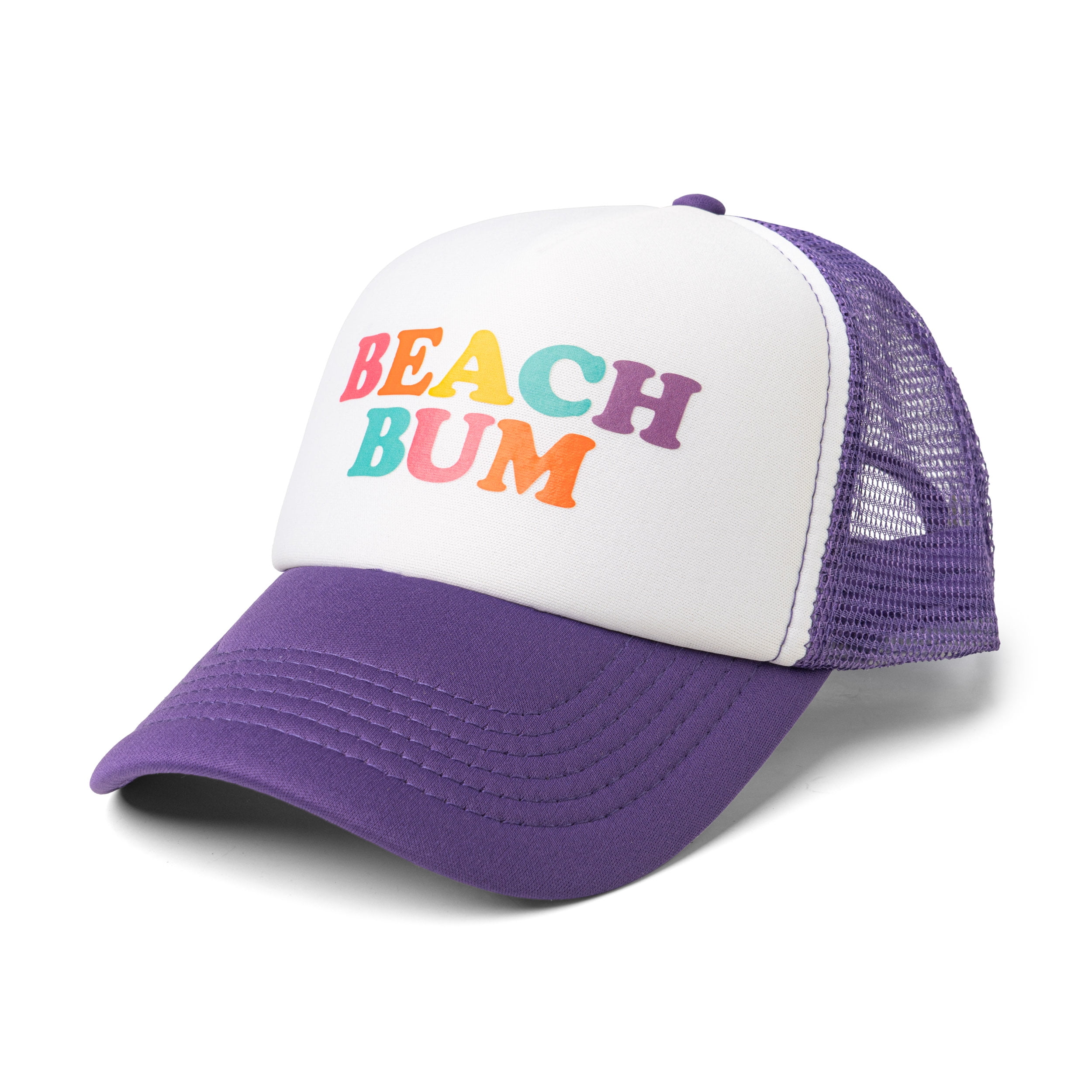 Pacific Brim Foam Trucker Hat Classic Adjustable Cap with Mesh Side ...