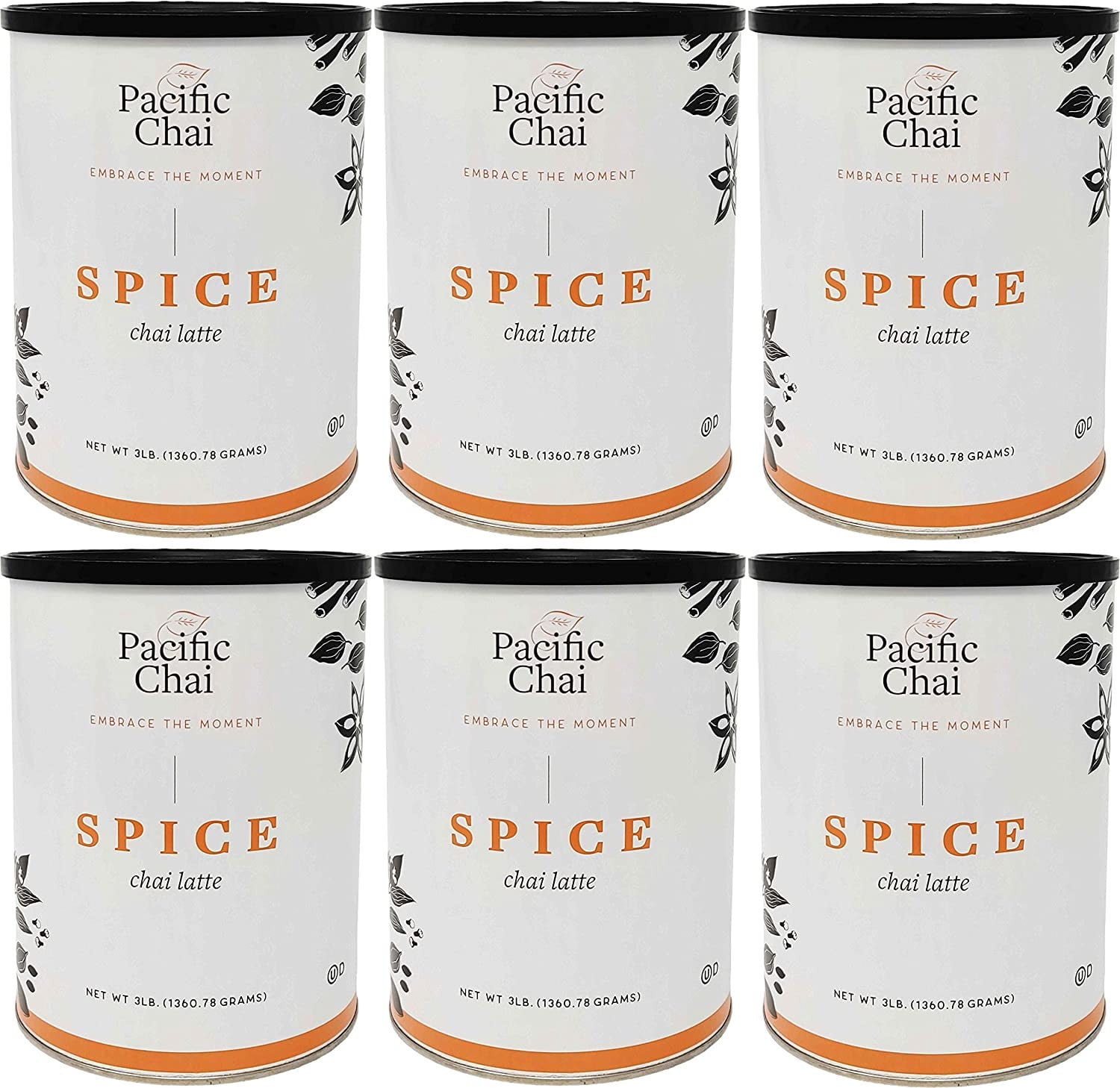 Pacific Chai Spice Chai Latte Powder Tea Flavor, 3 LB (Pack of 6 ...