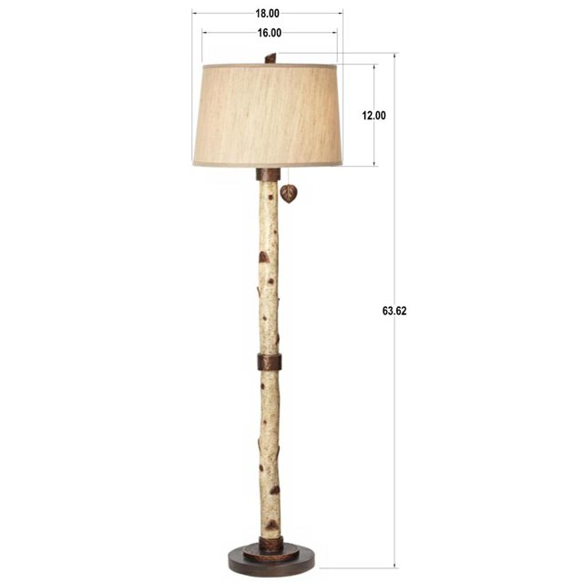 Pacific Coast Lighting Birch Tree Table Lamp in Natural - Walmart.com