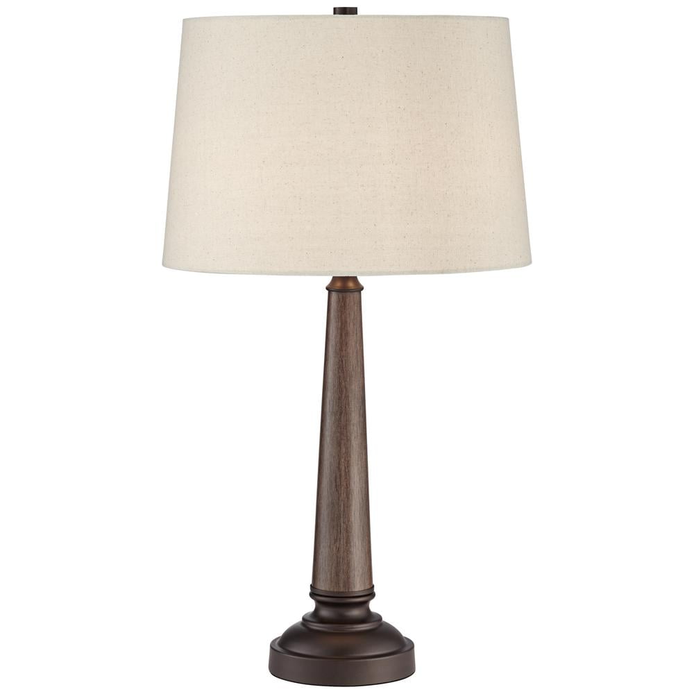 Pacific Coast Lighting Farmhouse Walnut Wood Table Lamp - Walmart.com
