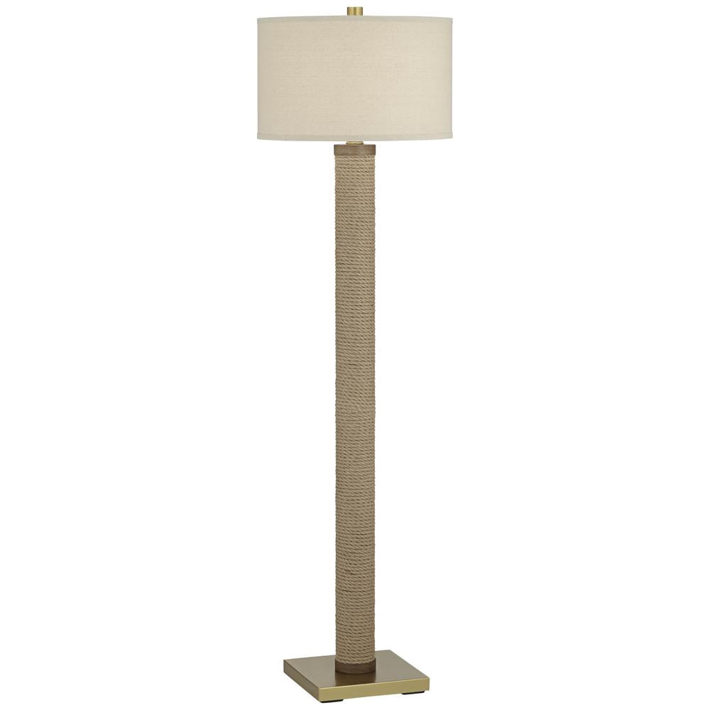 Pacific Coast Lighting Tall Standing Floor Lamp with Natural Rope ...