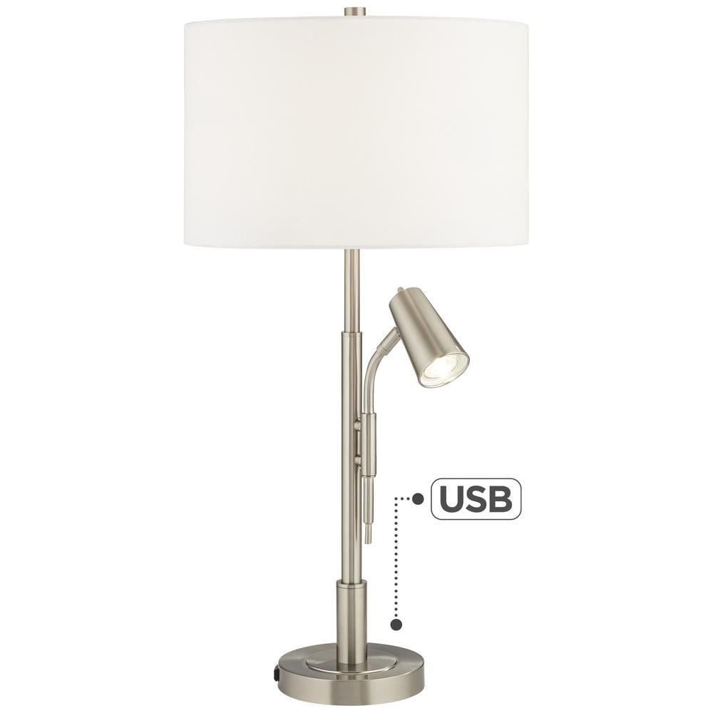 Pacific Coast Lighting 32" Tall Large Modern End Table Lamp with Side ...