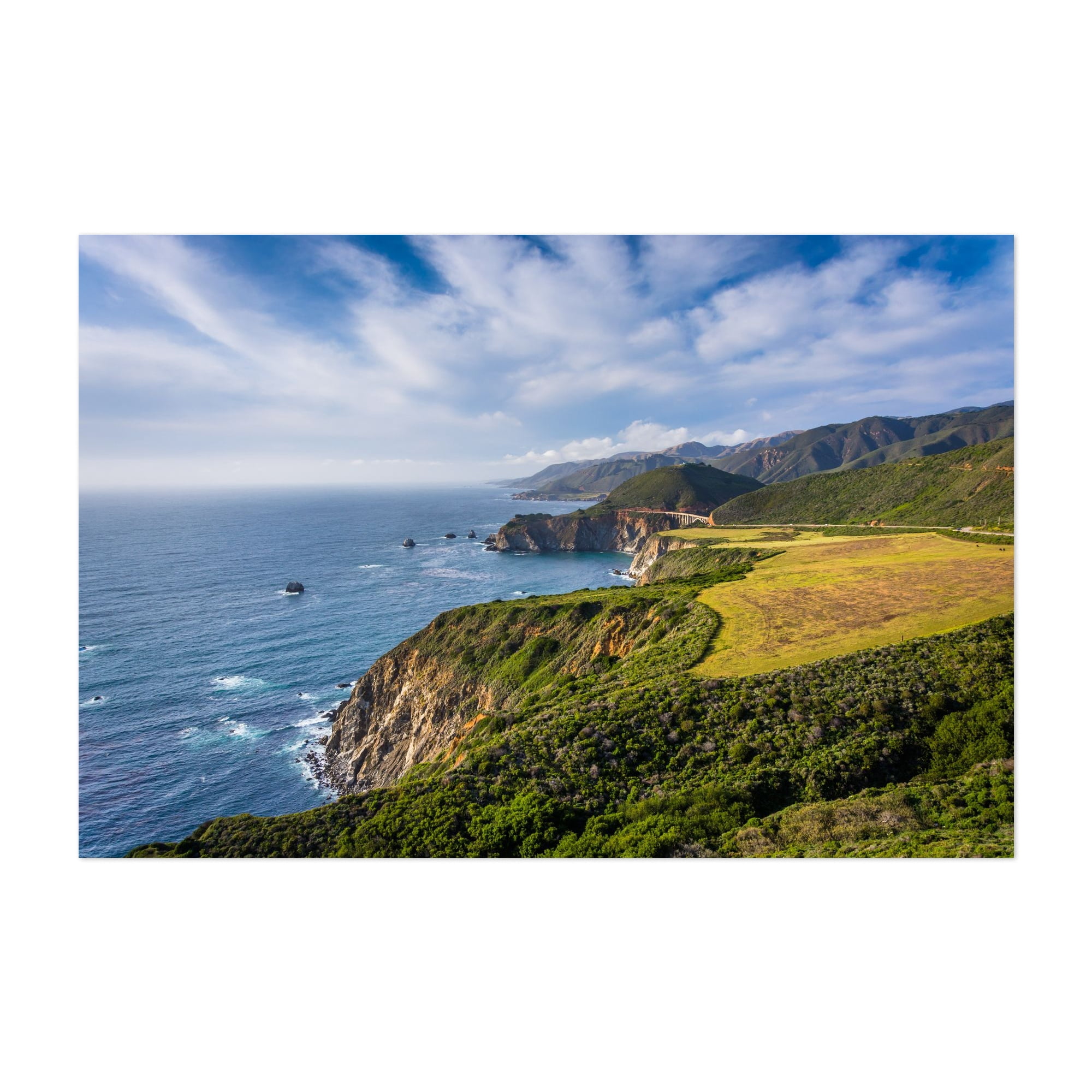 Pacific Coast Mountains - Big Sur California Photography Coast Ocean ...