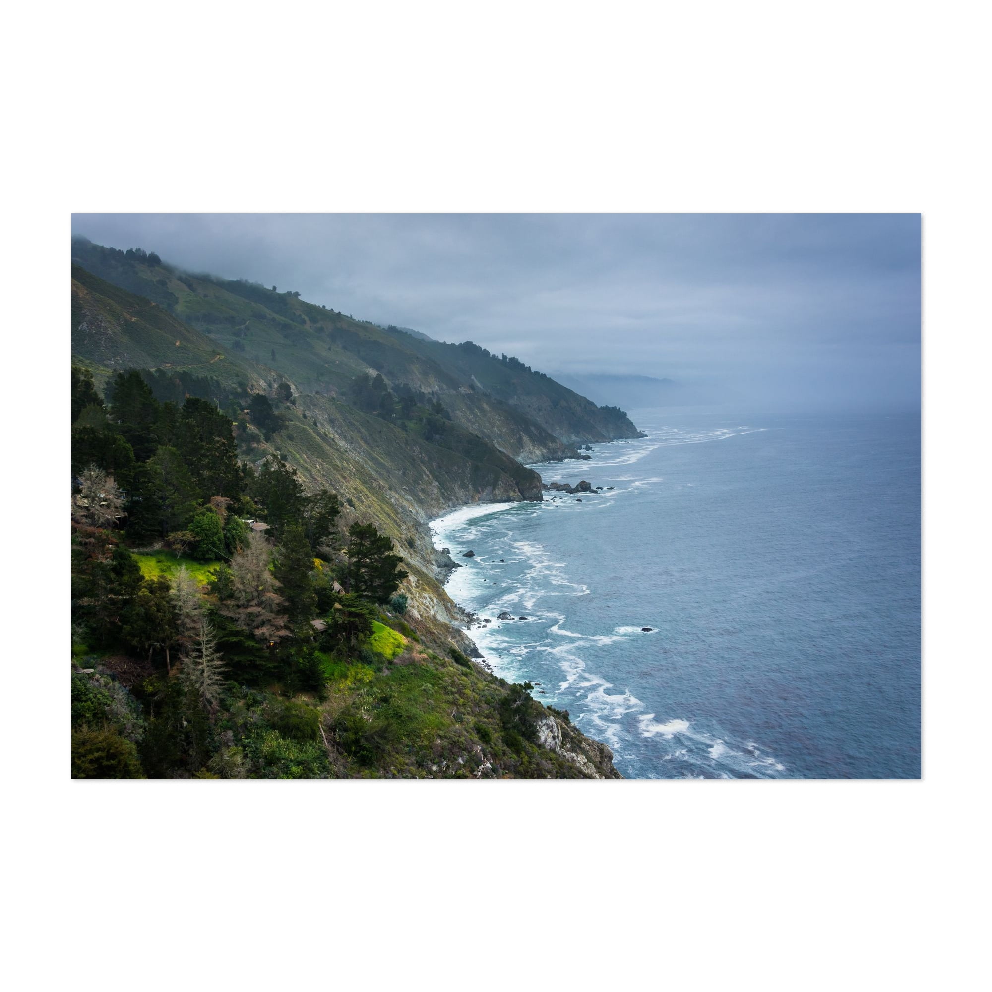 Pacific Coastline in Big Sur - Big Sur California Photography Unframed ...