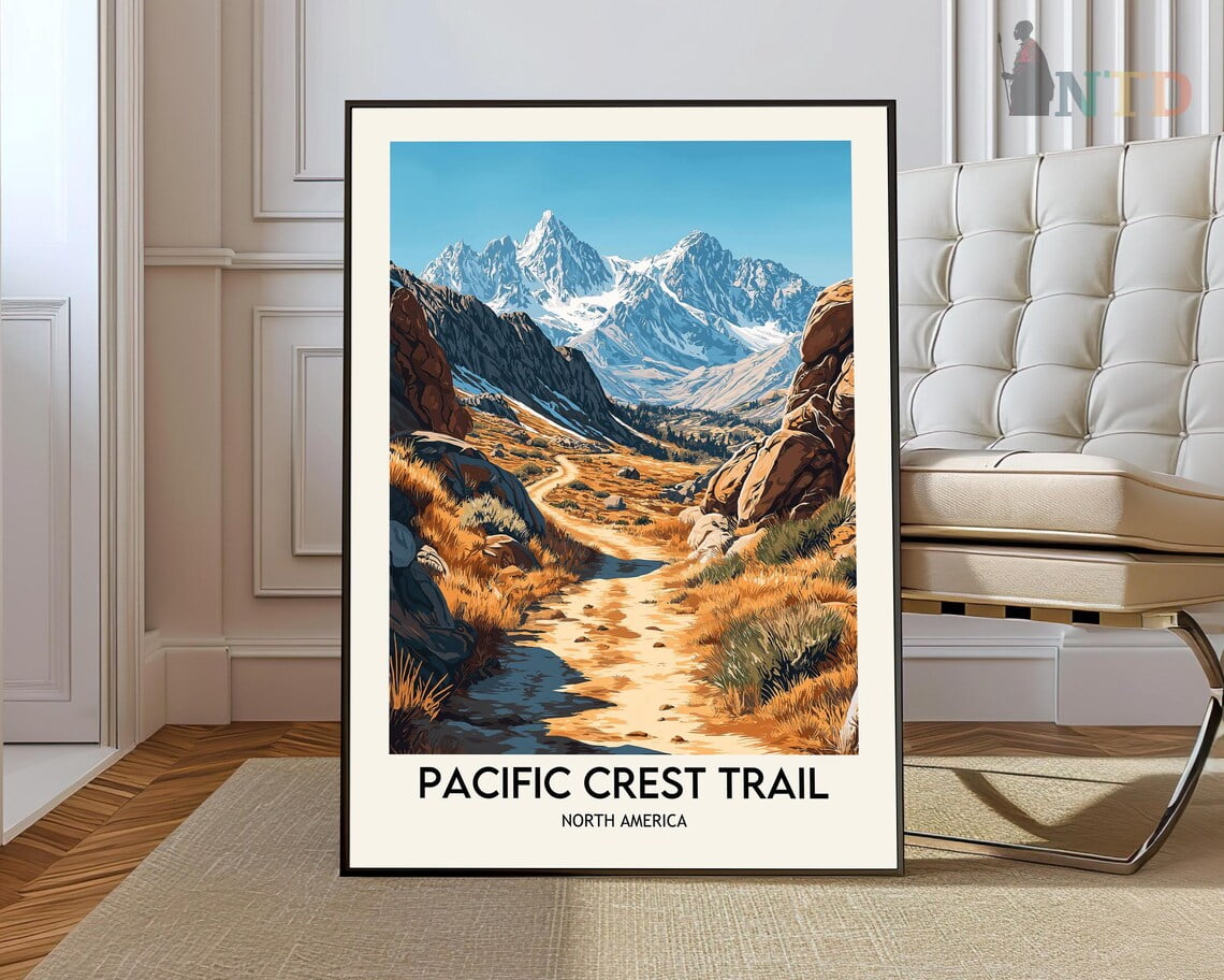 Pacific Crest Trail Print, Pacific Crest Trail Poster, Pacific Crest ...