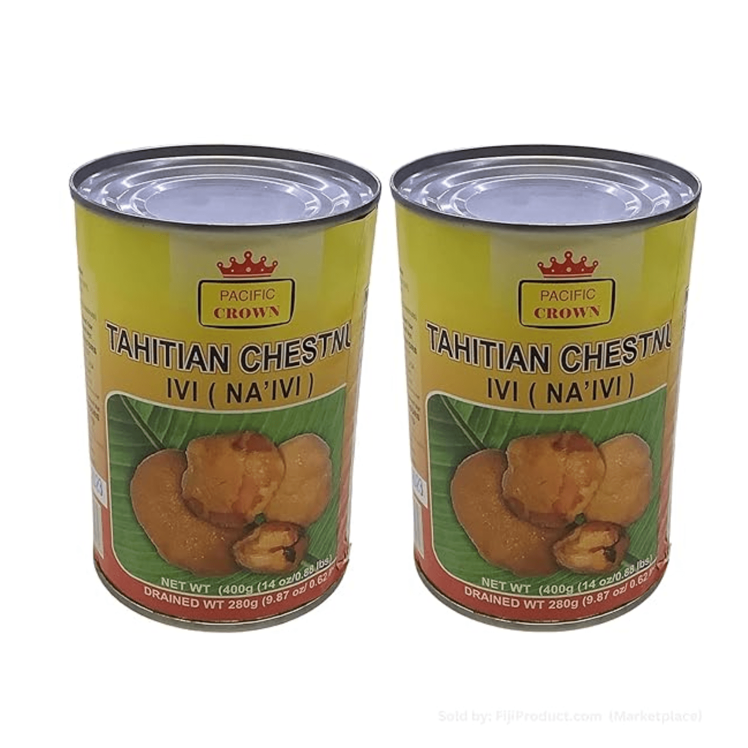 Pacific Crown Tahitian Chestnut (Pack Of 2 x 280g Ea Can) Fiji NA'IVI ...