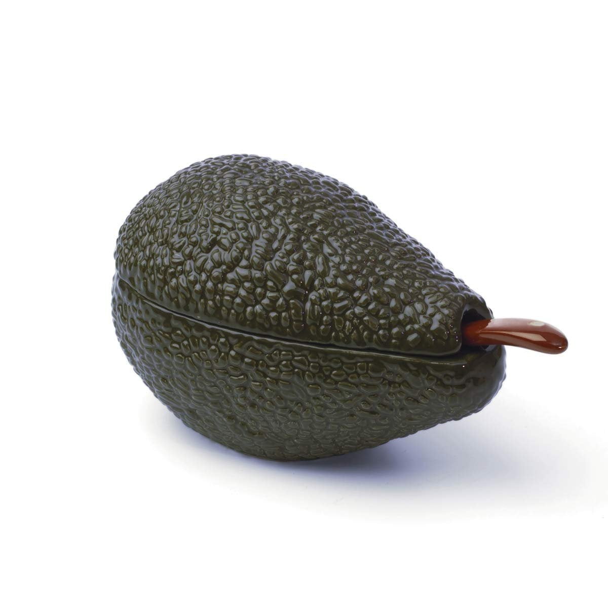 Pacific Direct Guacamole Serving Bowl - Green Avocado Ceramic Condiment ...