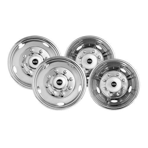 Pacific Dualies 32-1950 Polished 19.5 Inch 8 Lug Stainless Steel Wheel ...