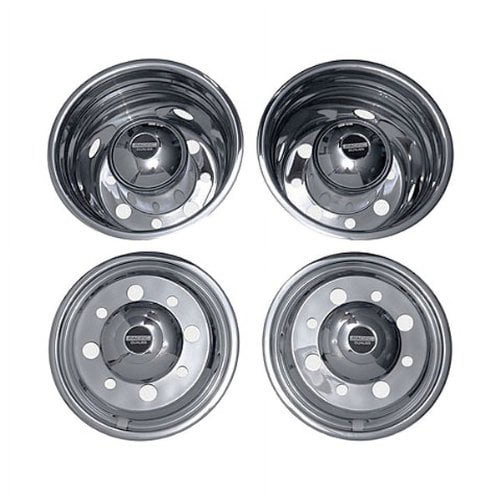 Pacific Dualies 33-1950 Polished 19.5 Inch 8 Lug Stainless Steel Wheel ...