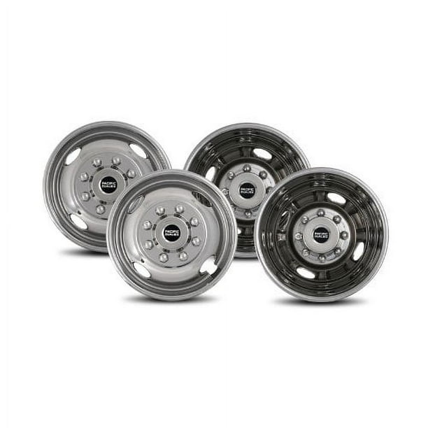 Pacific Dualies 43-1608 Polished 17 Inch 8 Lug Stainless Steel Wheel ...
