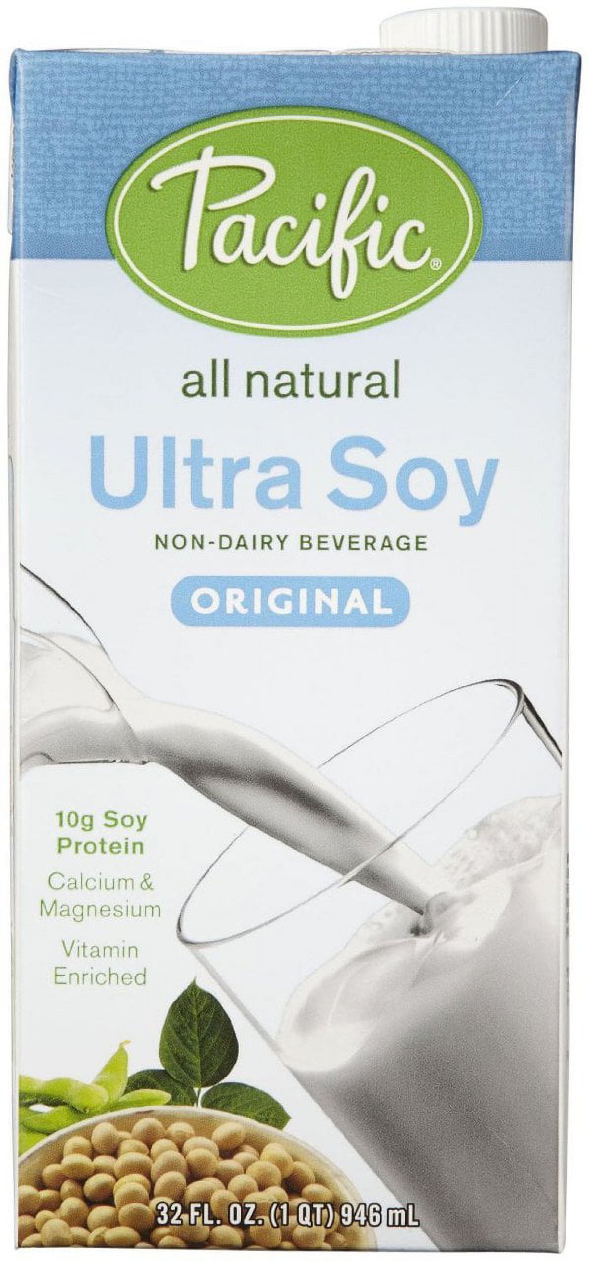 Pacific Foods 08200 Pacific Ultra Soy Original 32 oz - Walmart.com