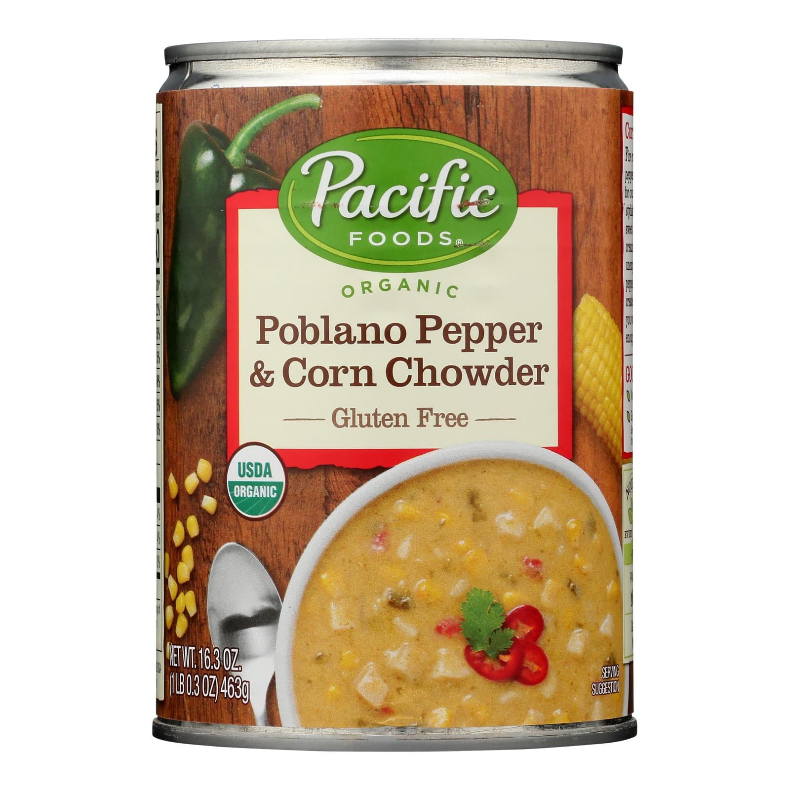 Pacific Foods - Chwdr Poblano Corn - Case of 12-16.3 OZ - Walmart.com