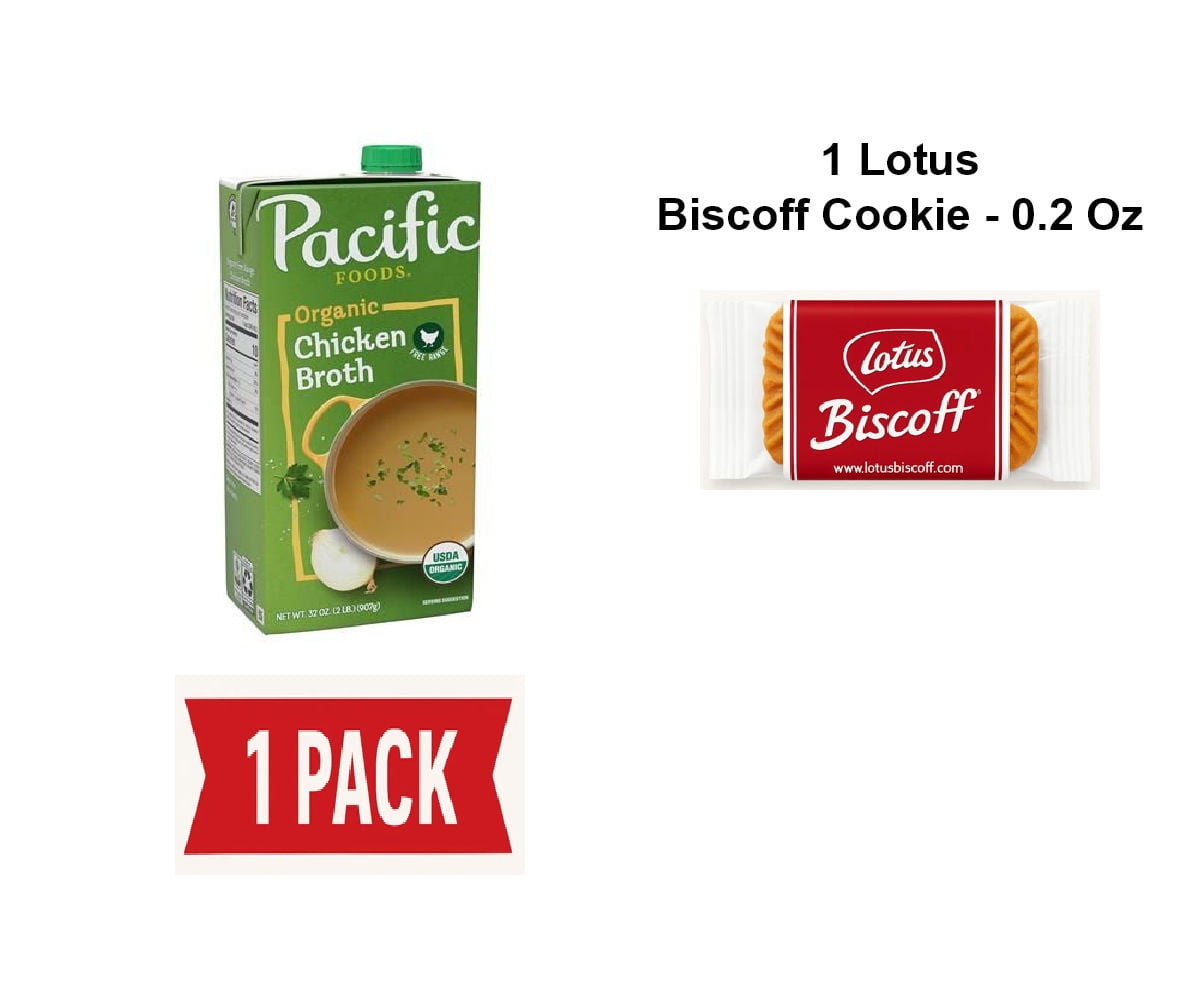Pacific Foods Organic Chicken Broth 32 Oz Carton - Pack Of 1 & Lotus ...