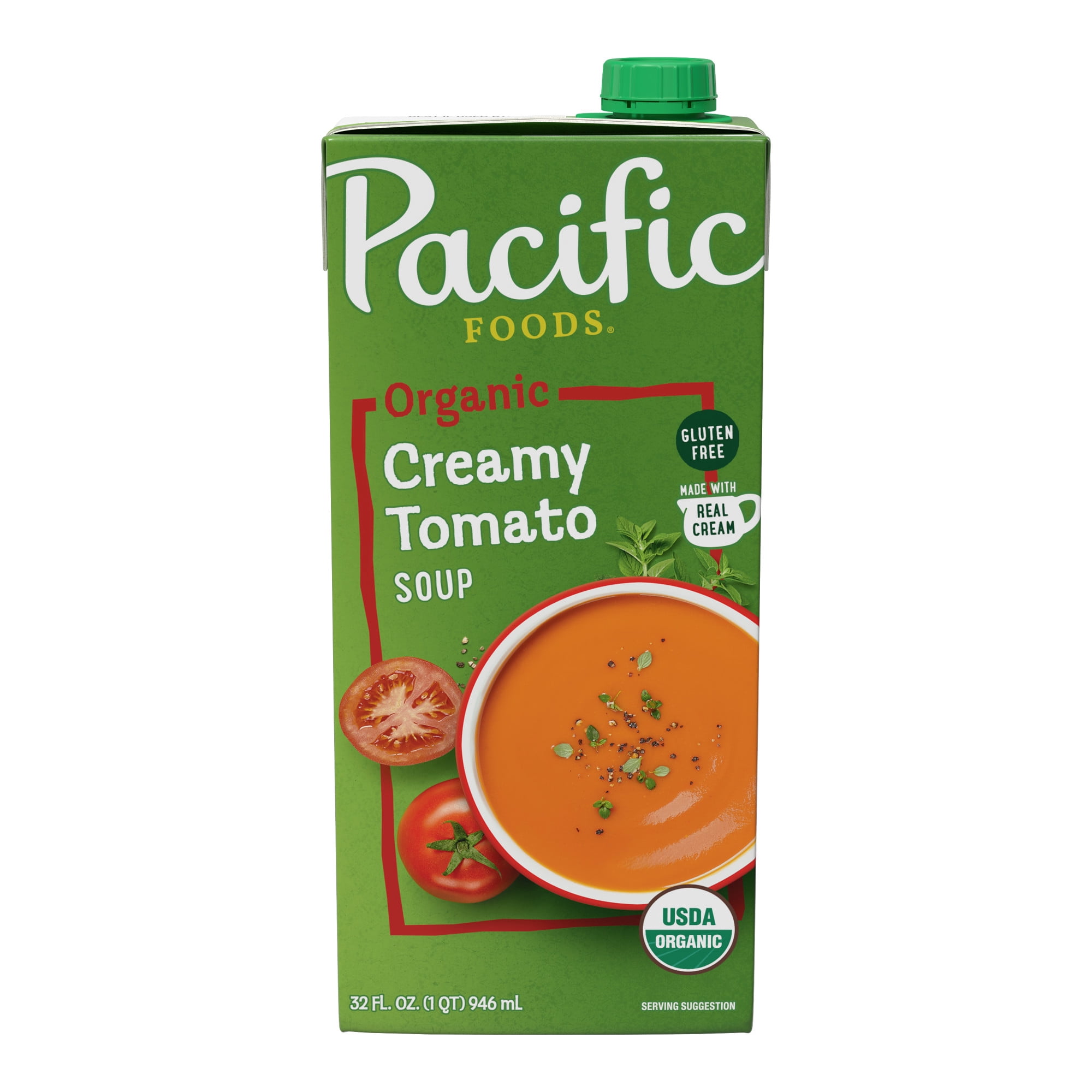Pacific Foods, Organic Creamy Tomato Soup, 32 oz carton - Walmart.com
