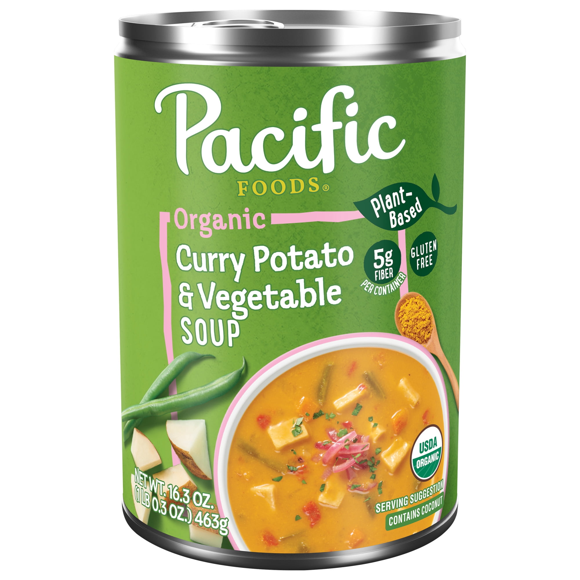 Pacific Foods Organic Curry Potato and Vegetable Soup, 16.3 oz Can ...