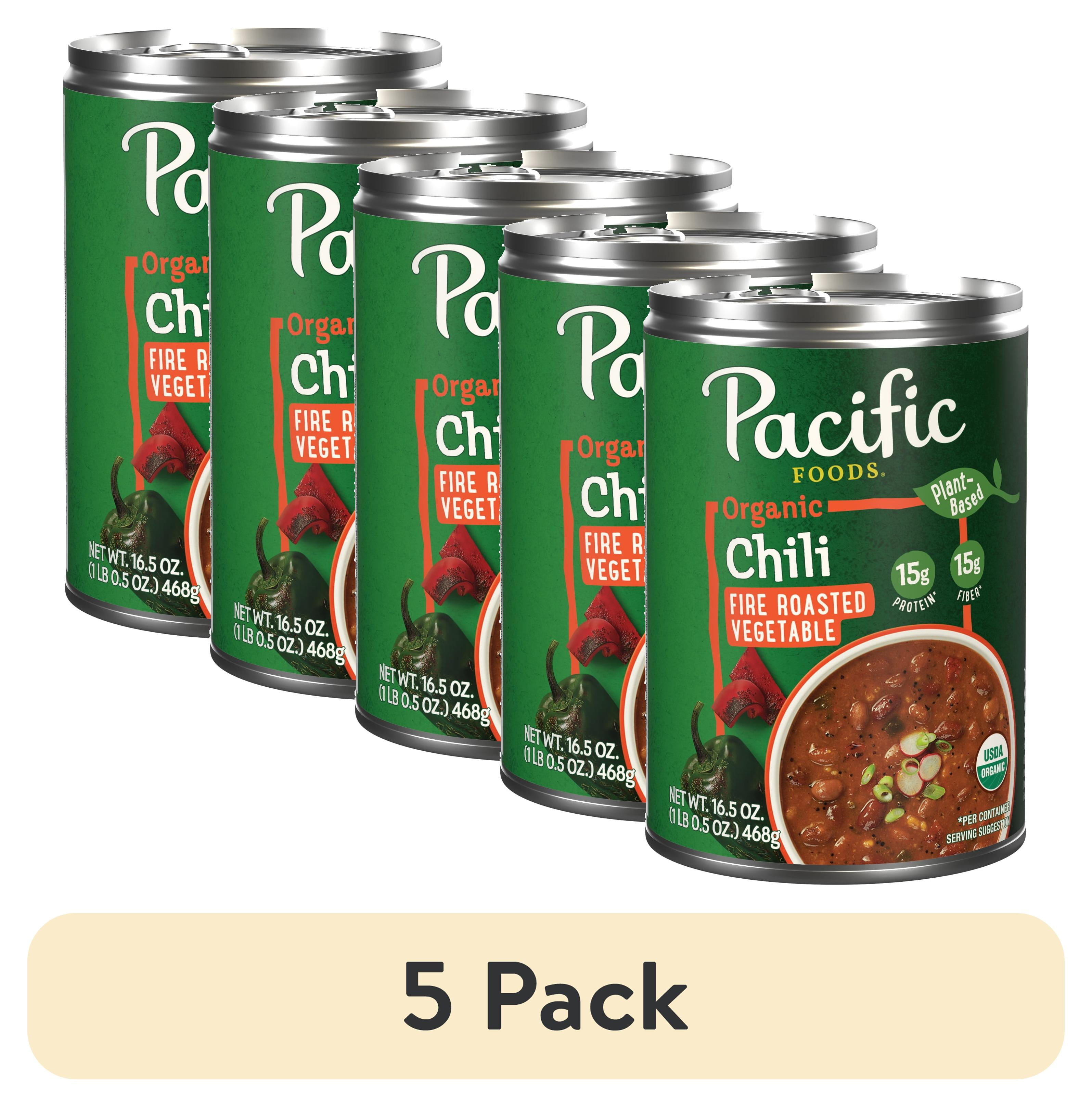 (5 pack) Pacific Foods Organic Fire Roasted Vegetable Chili, Plant ...