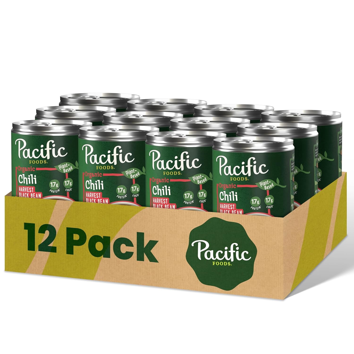 Pacific Foods Organic Harvest Black Bean Chili, Plant Based, 16.5 oz ...