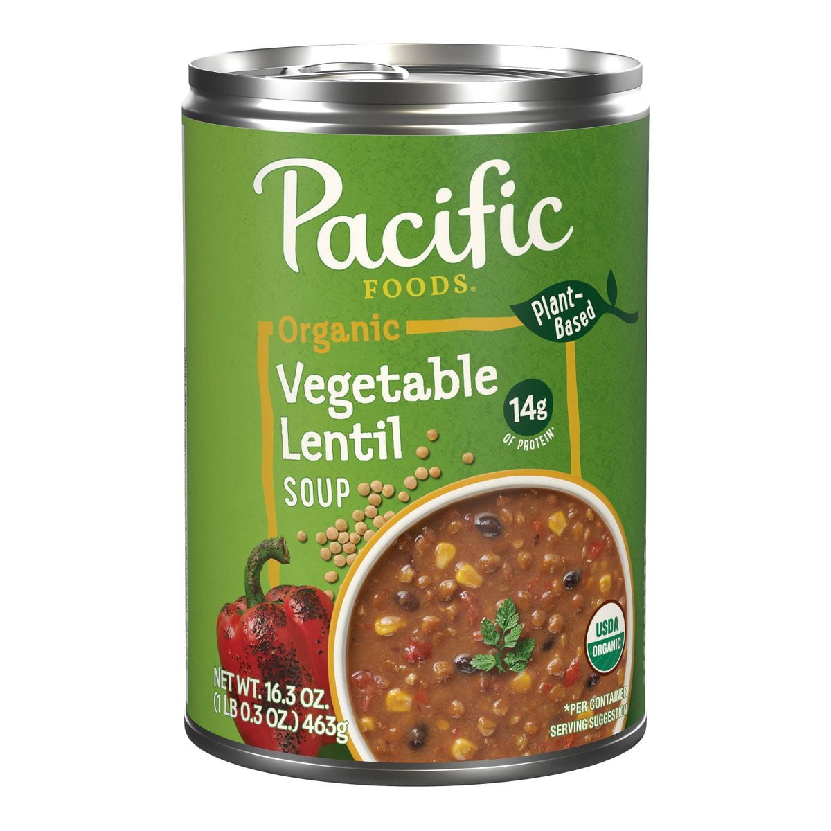 Pacific Foods Organic Plant Based Vegetable Lentil Roasted Red Pepper ...