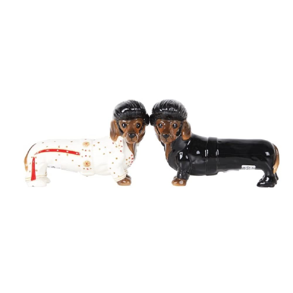 Pacific Giftware Adorable Elvis The King of Rock & Roll Doxies Salt and ...