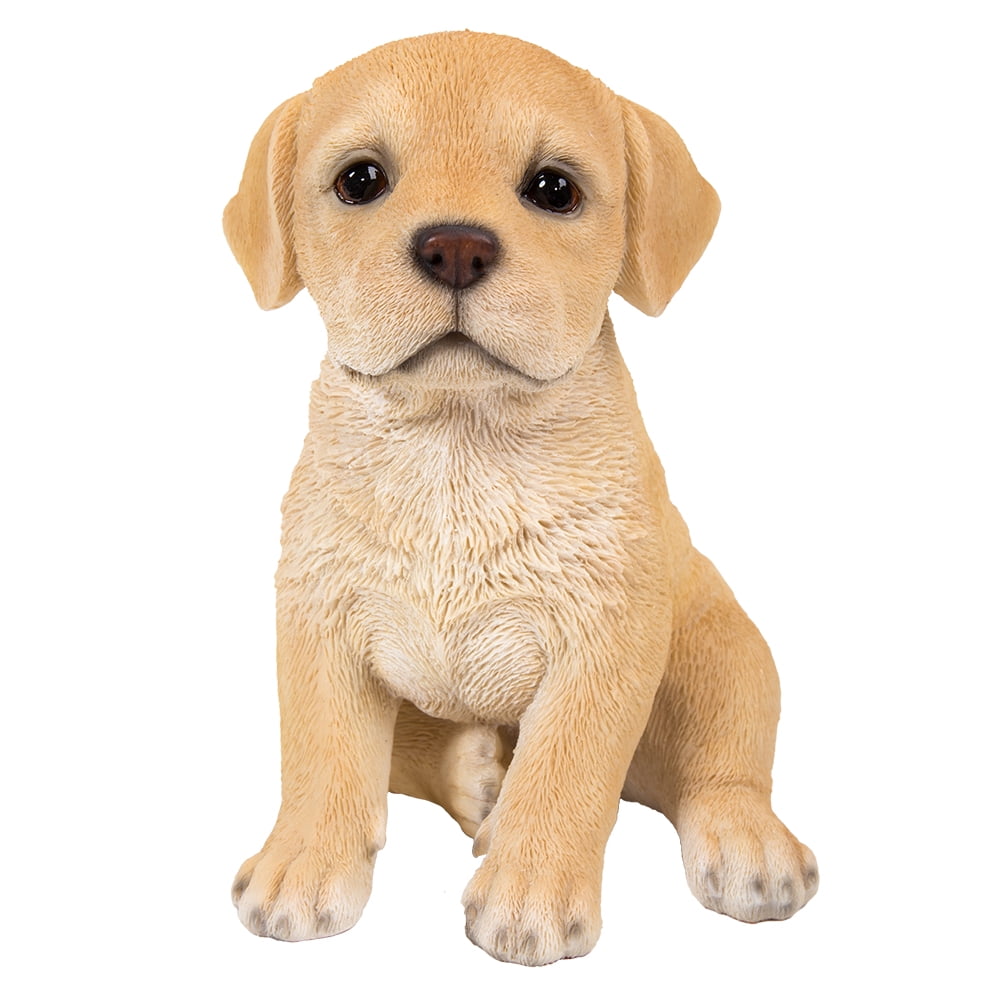 Pacific Giftware Seated Yellow Labrador Puppy Figurine, Hand Painted ...