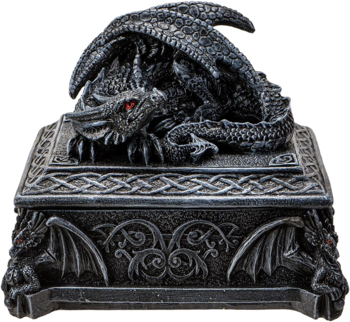 Pacific Giftware Celtic Dragon Jewelry Box – Mythical Winged Guardian ...