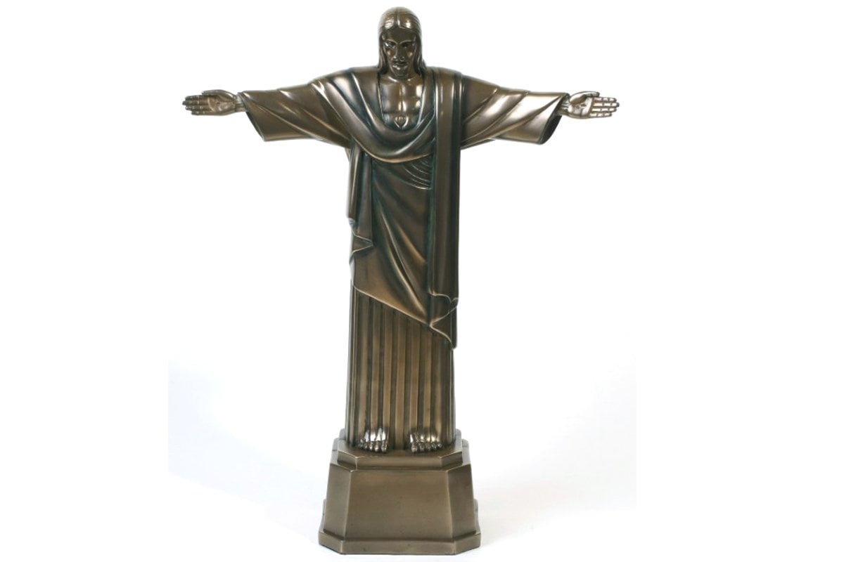Pacific Giftware Christ The Redeemer Bronze Finish Statue Jesus ...