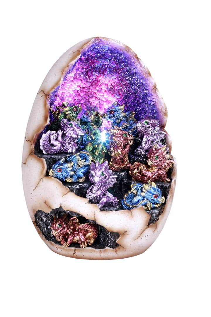 Pacific Giftware Fantasy Dragon Hatching Egg with Mini Dragons Set with ...