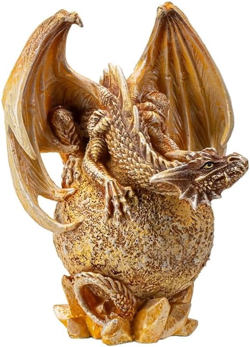 Pacific Giftware Golden Bronze Venus Dragon on Celestial Globe Detailed ...