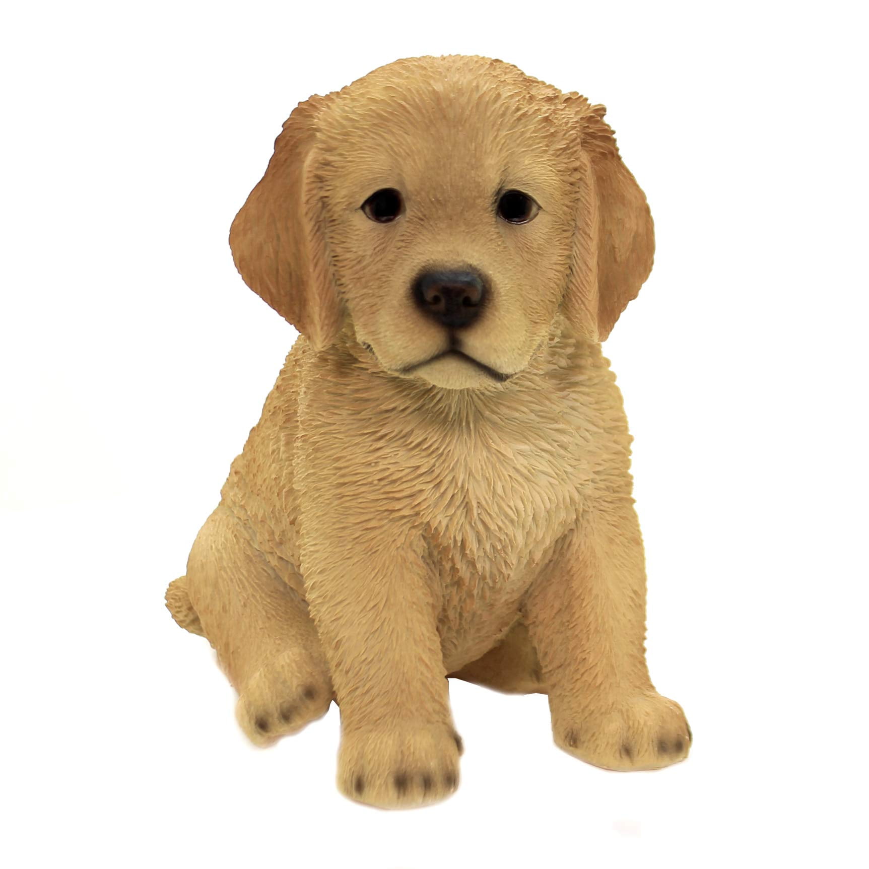 Pacific Giftware Golden Retriever Puppy Statue Realistic Glass Eyes ...