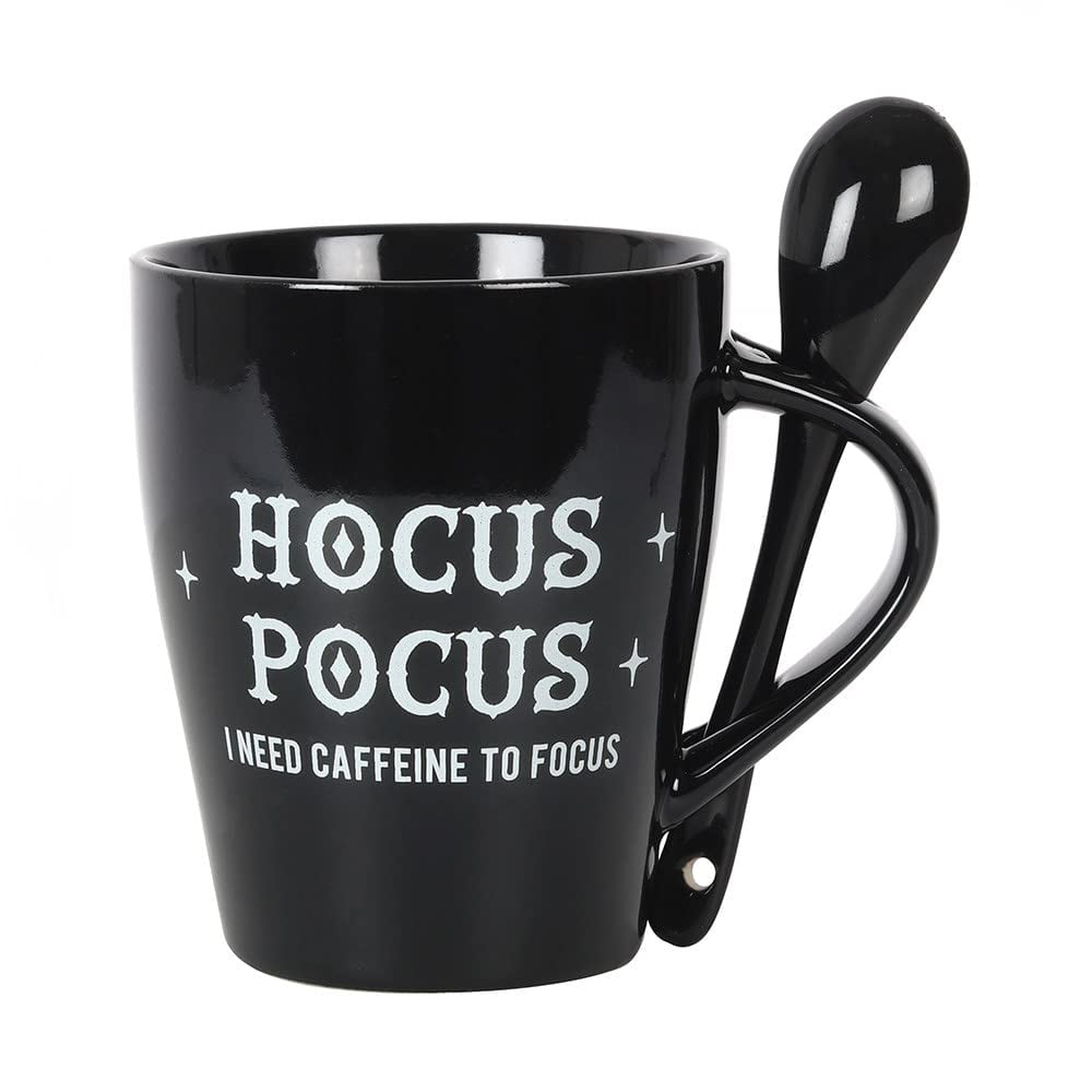 Pacific Giftware Gothic Black Hocus Pocus New Bone China Ceramic Mug and Spoon Set - Walmart.com