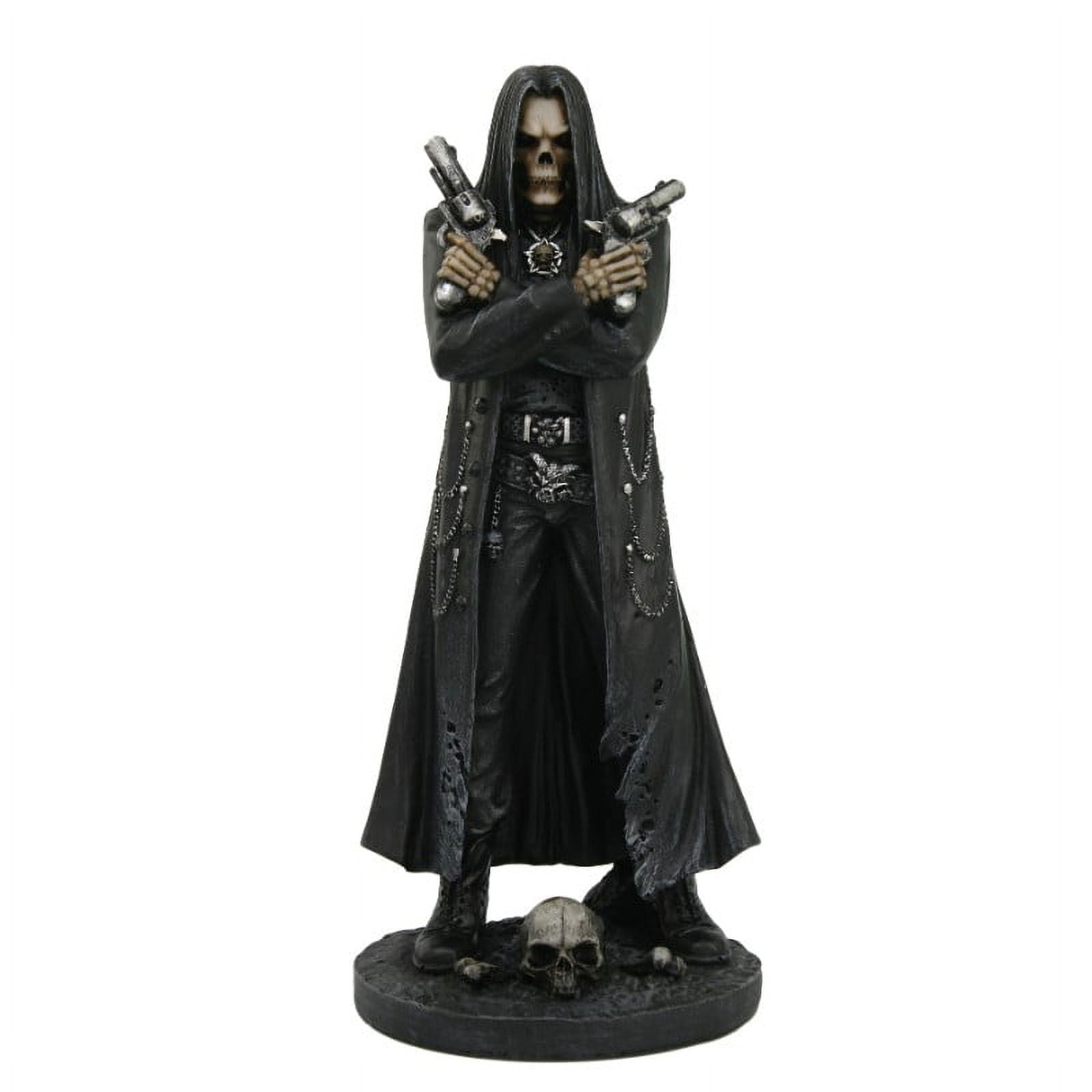 Pacific Giftware Grim Reaper Assassin with Guns Revolvers Skeleton ...