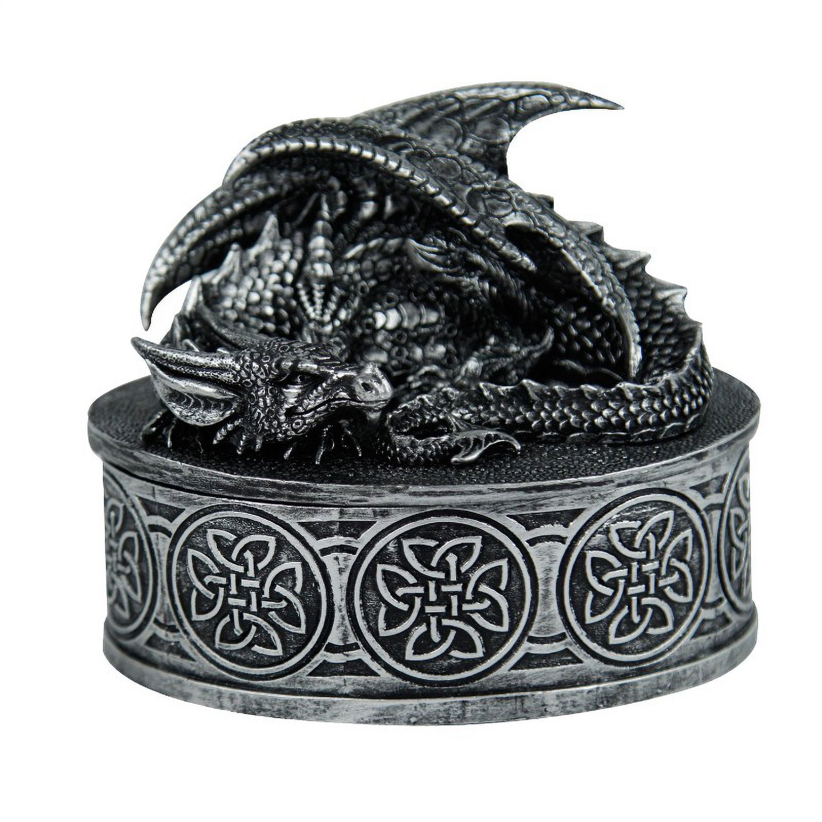 Pacific Giftware Medieval Fantasy Mythical Dragon Lidded Treasure ...