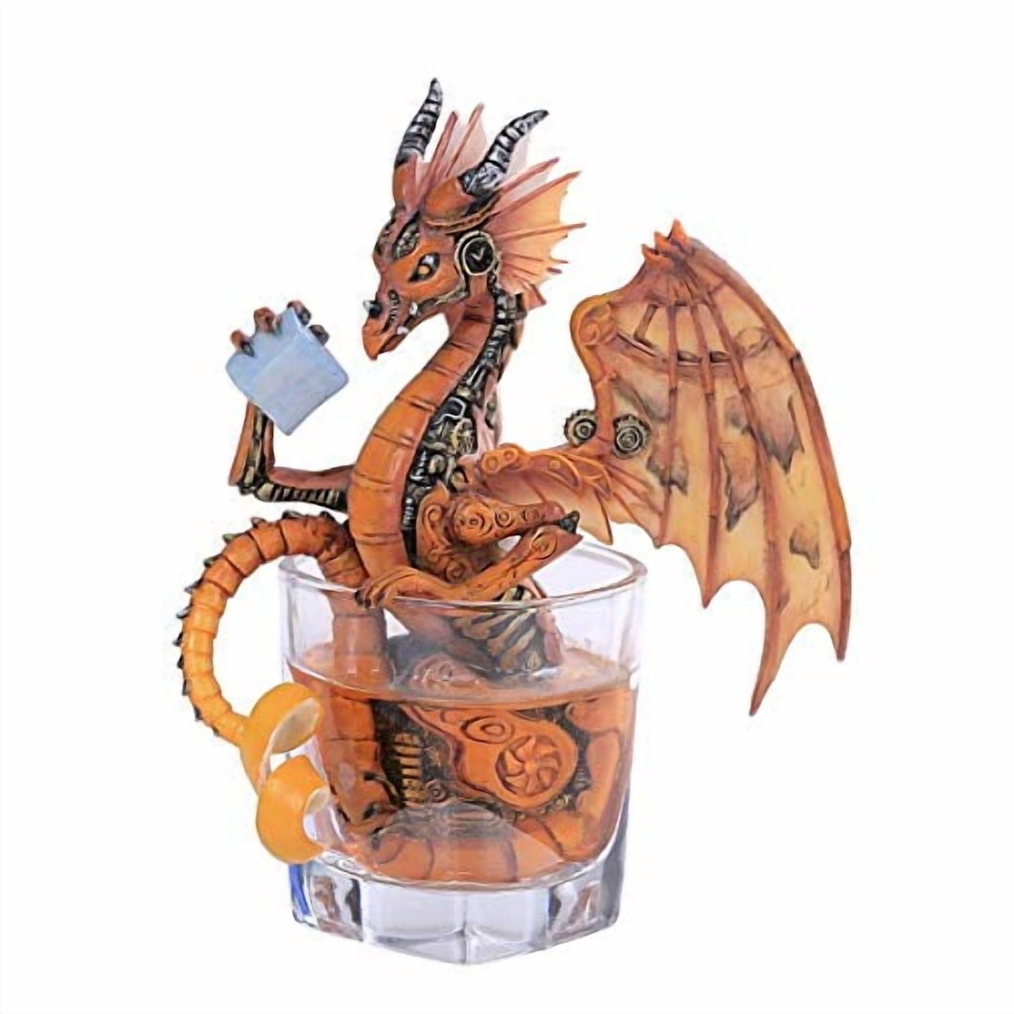 Pacific Giftware PT Drinks and Dragons Series Steampunk Winged Dragon ...
