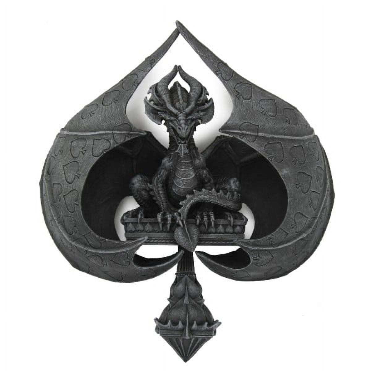 Pacific Giftware PT Winged Dragon Poker Card Spade Wall Mount ...