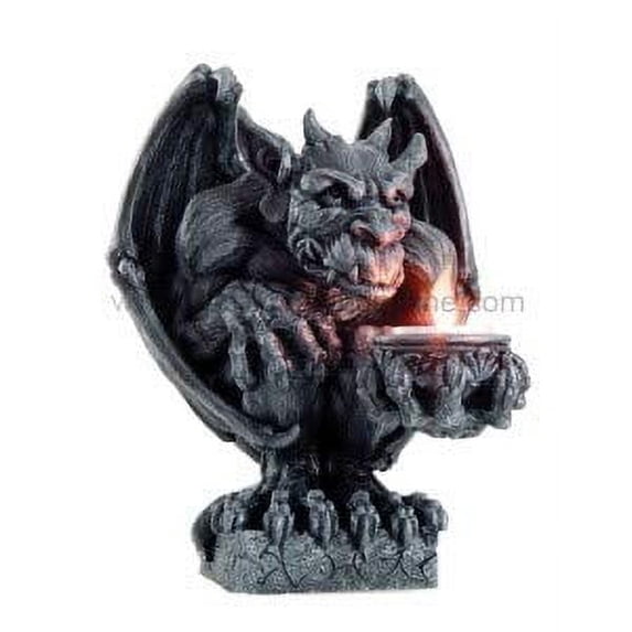 Pacific Giftware PTC 8.5 Inch Gargoyle Figurine Cold Cast Resin Candle ...