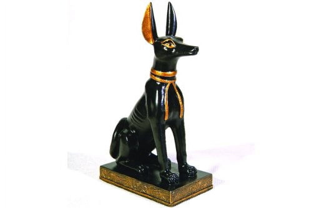 Pacific Giftware PTC Gold and Black Color Egyptian Anubis Dog Sitting ...