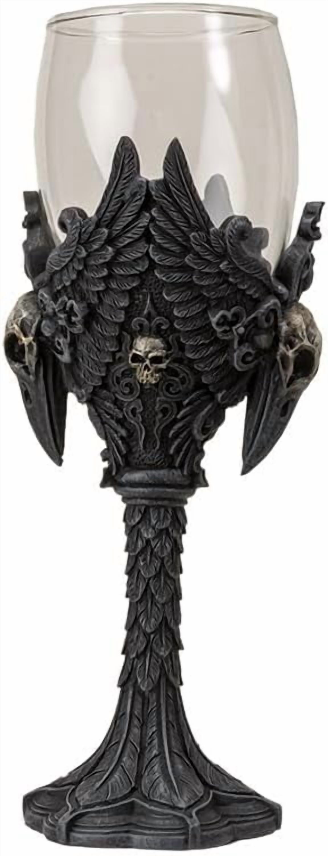 Pacific Giftware Raven Goblet, Gothic Raven Wine Glass - Walmart.com