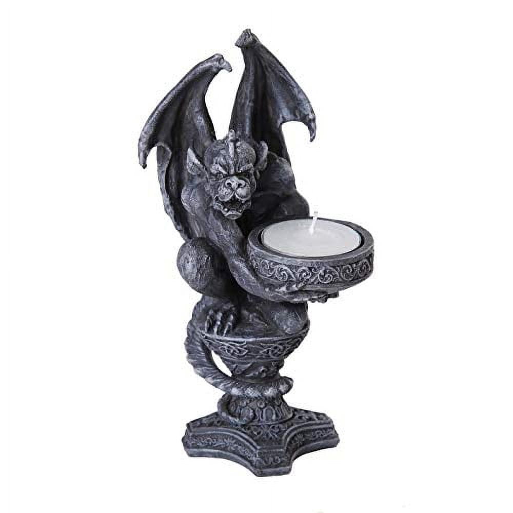 Pacific Giftware Silas The Gargoyle Candle Holder Tabletop Decor Statue ...