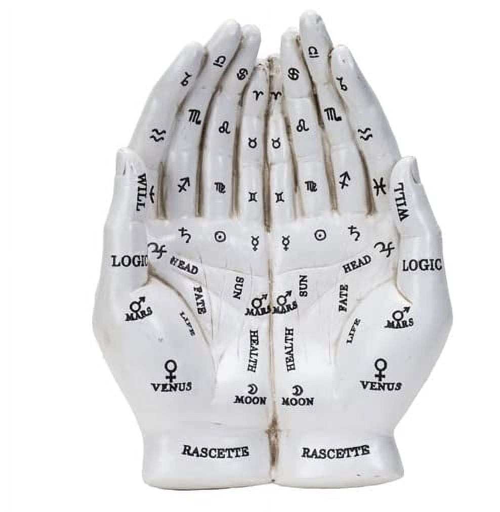 Pacific Giftware Symbolic Palmistry Cupped Hands White Standing ...