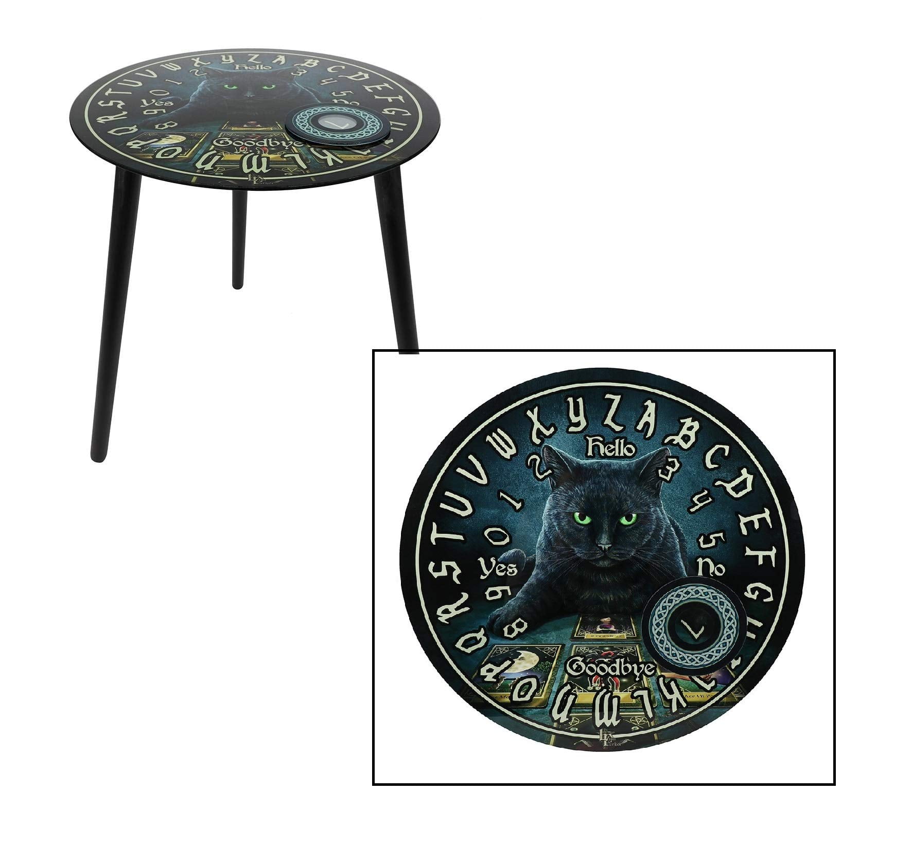Pacific Giftware The Reader cat Artwork Glass Top Spirit Ouija Board ...