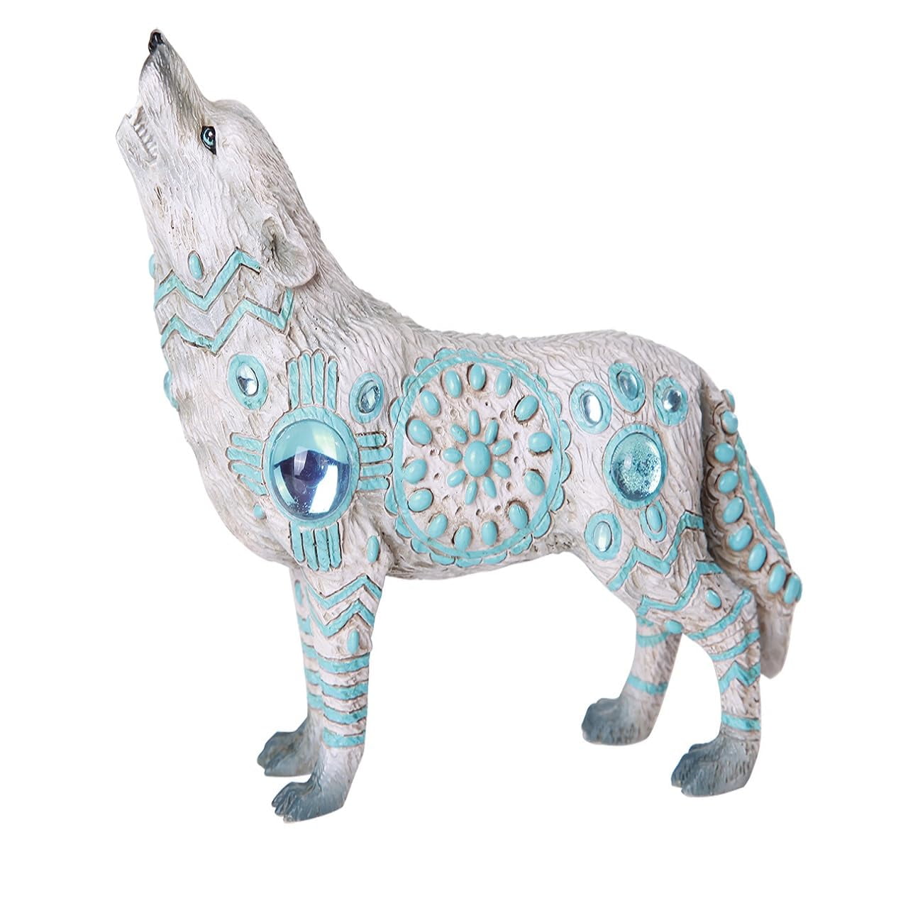 Pacific Giftware The Wolf Spirit Collection Indian Turquoise Sky Stone ...