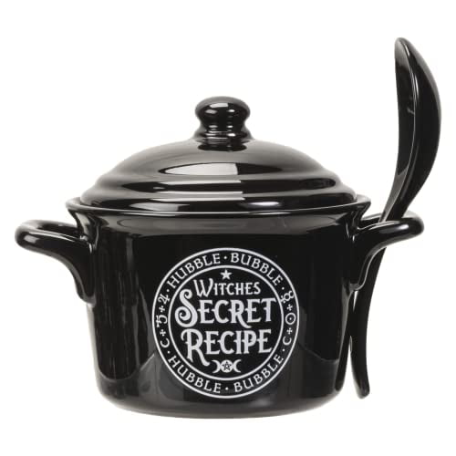 Pacific Giftware Witches Secret Recipe Serving Pot with Spoon, Ceramic ...