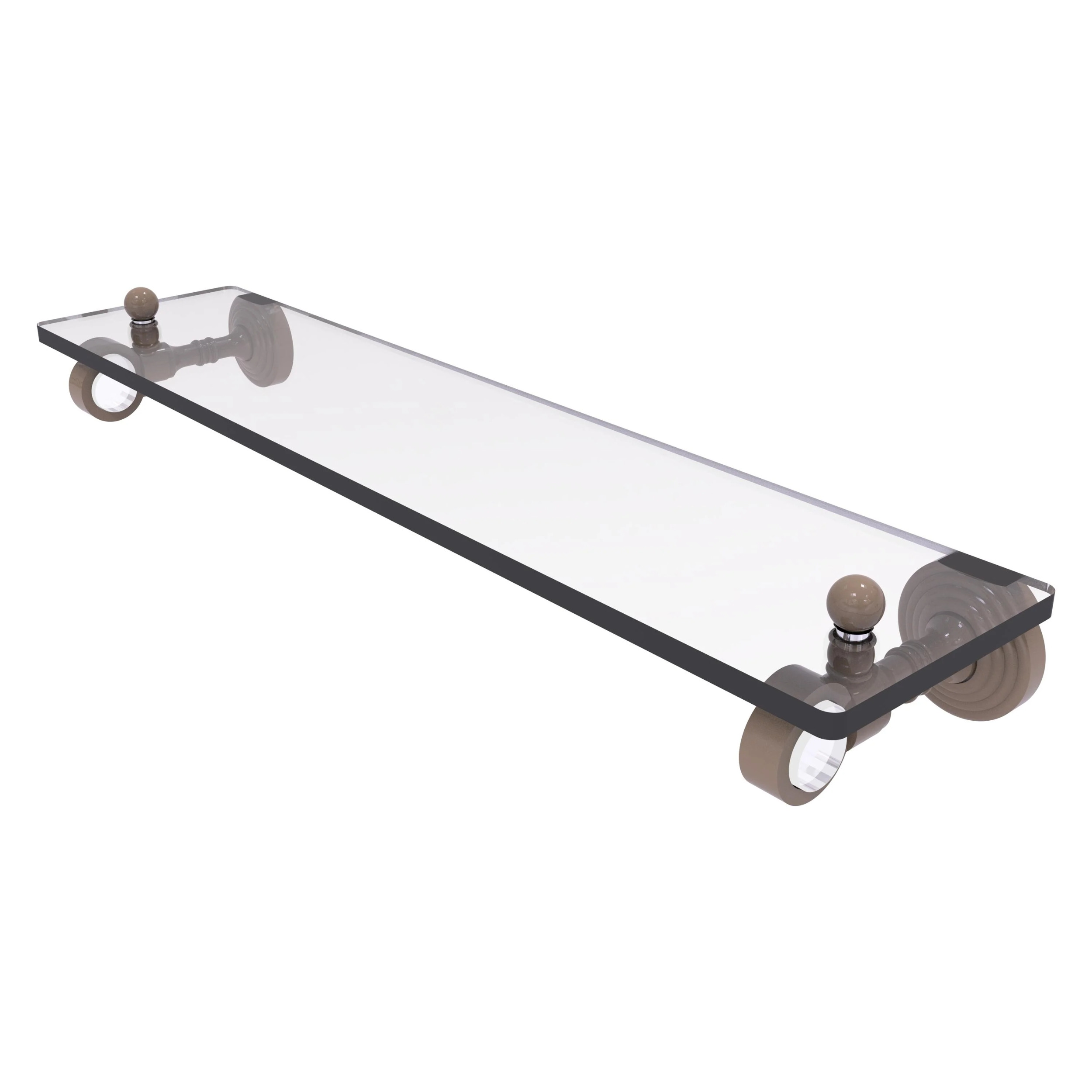 Pacific Grove Collection Glass Shelf with Smooth Accents - Walmart.com