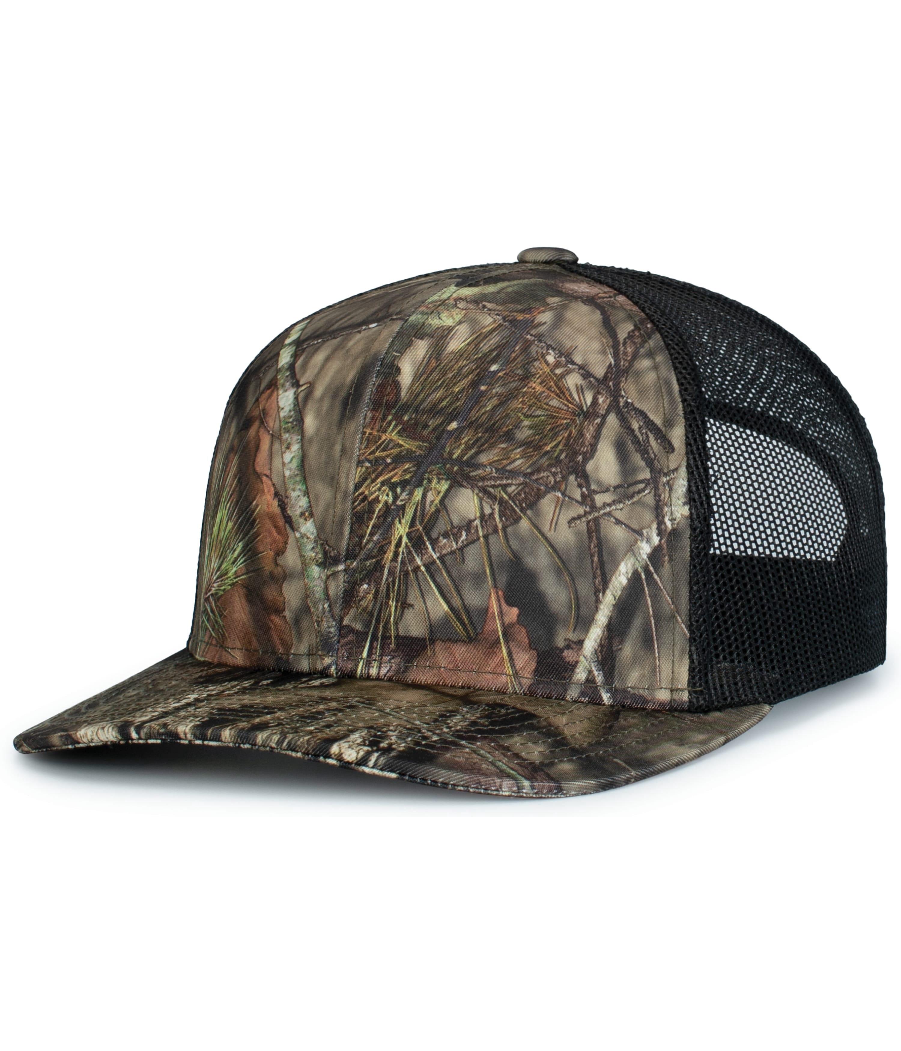 Pacific Headwear Camo Snapback Trucker Cap 108C Break-Up Country/Black ...