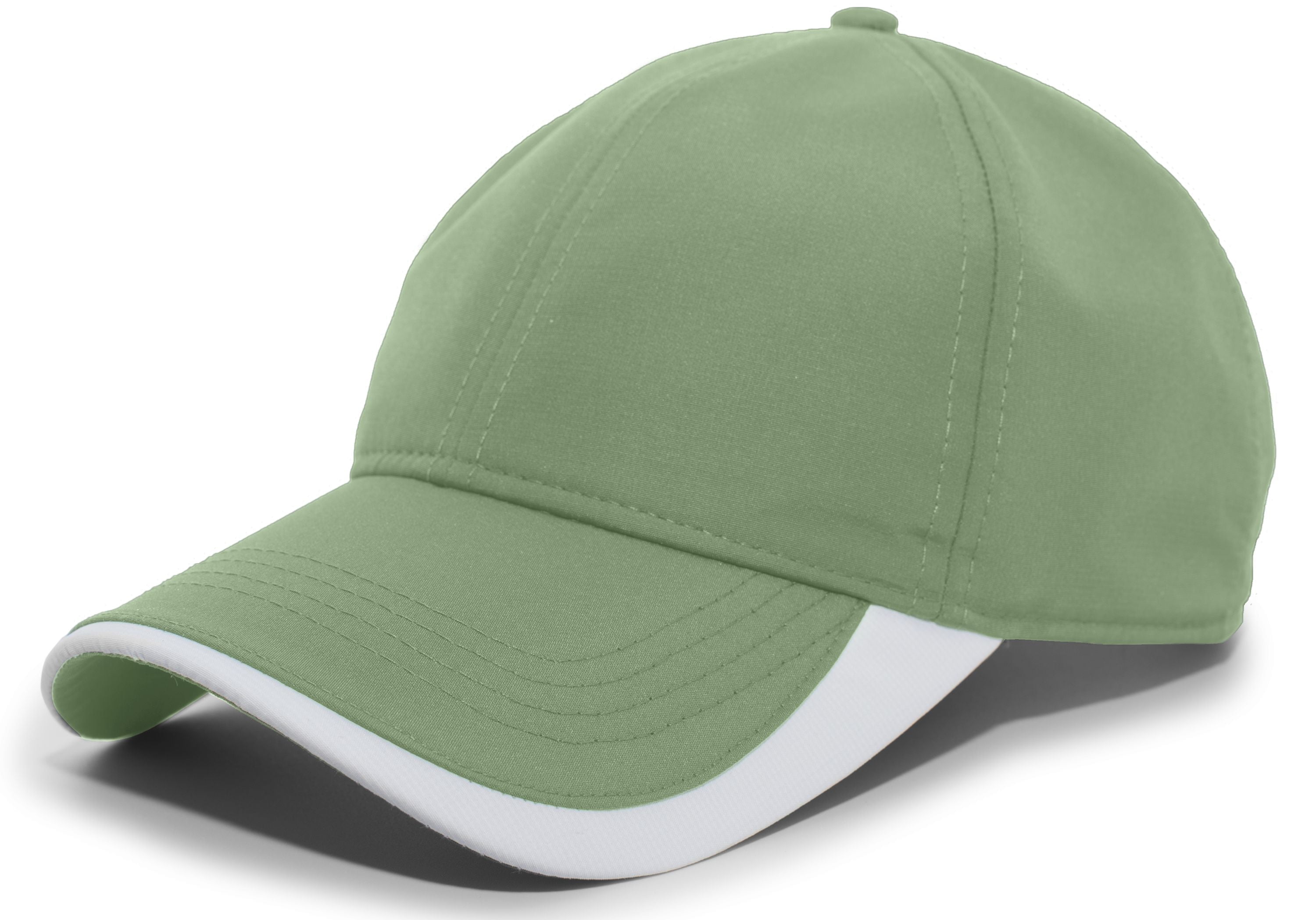 Pacific Headwear Lite Series Active Cap With Trim 424L Black/White Os ...