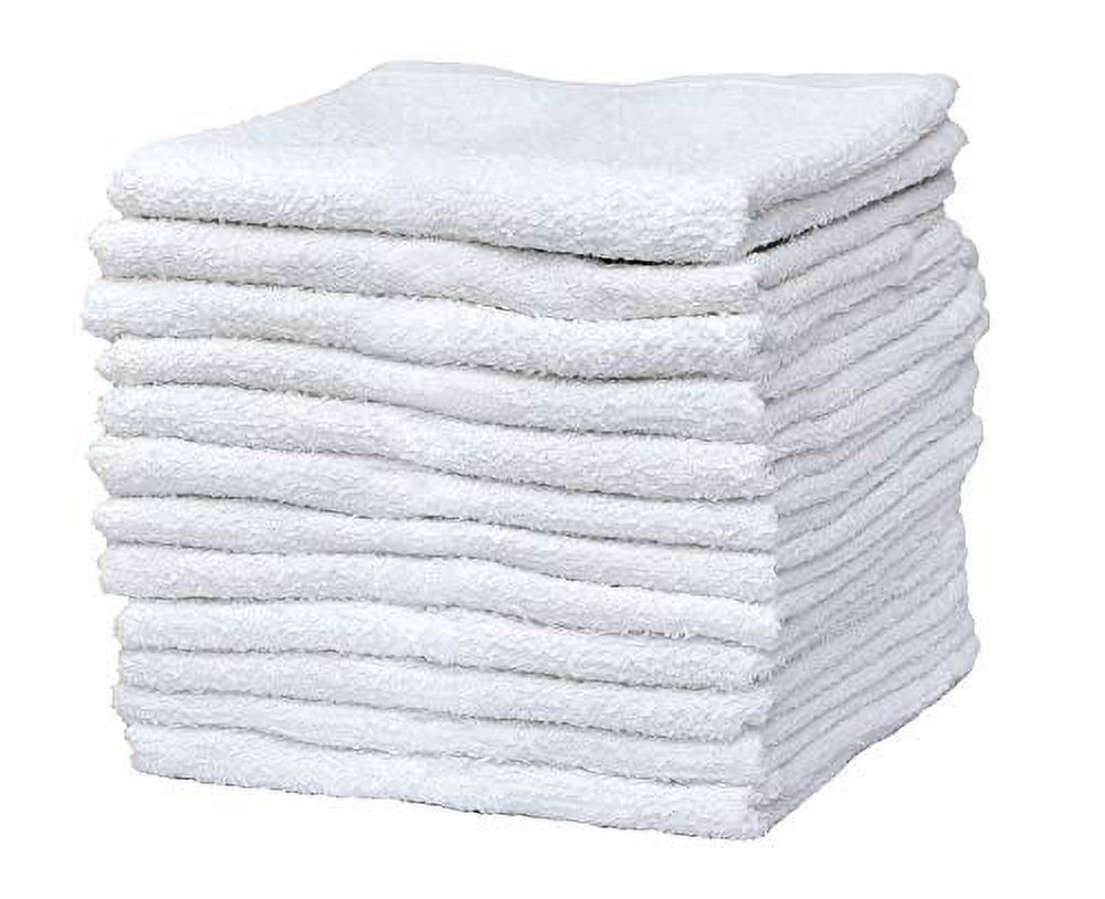 Pacific Linens White Bar Mop Kitchen Towels, Absorbent Durable Cloths ...