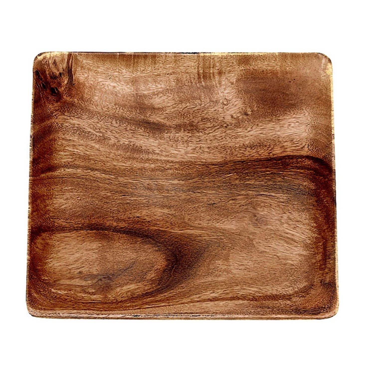 Pacific Merchants K0061 12 inch Wood Plate - Walmart.com