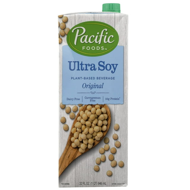 Pacific Natural Foods Ultra Soy Original, Plant-Based Beverage, 32 Fl ...